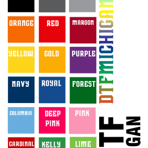 Color Chart – DTF Michigan